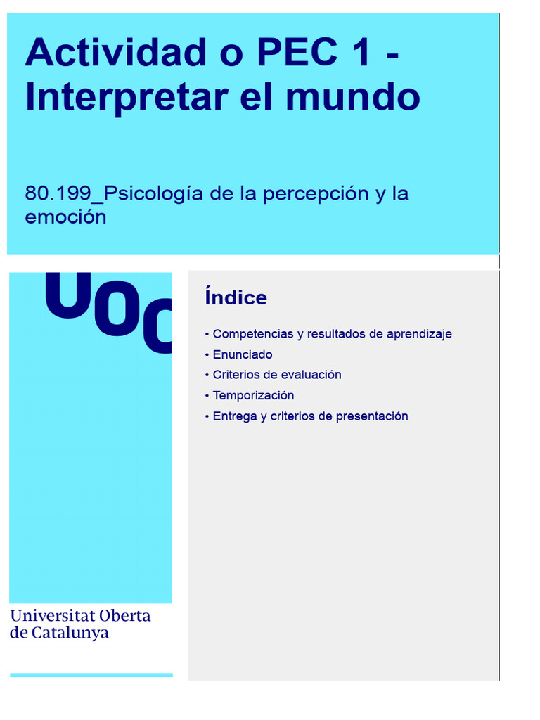 Pec1 Ib | PDF | Experiencia | Evaluación