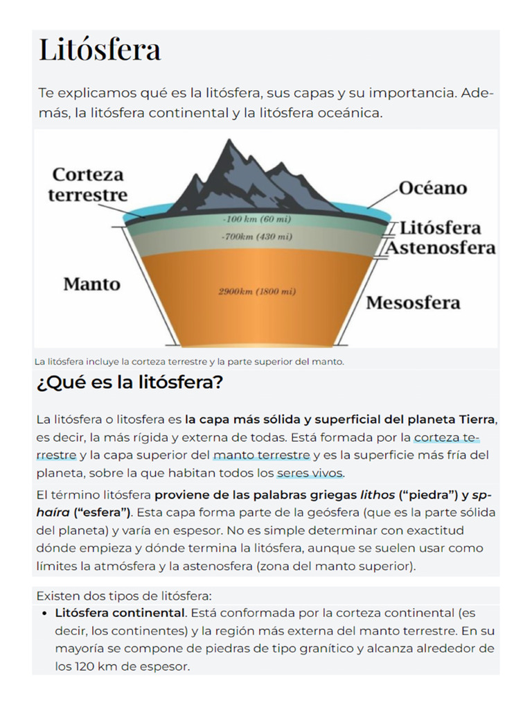 Litosfera | PDF