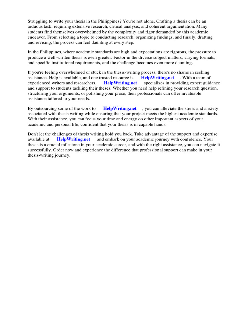 Thesis Example in The Philippines | PDF | Tagalog Language | Thesis