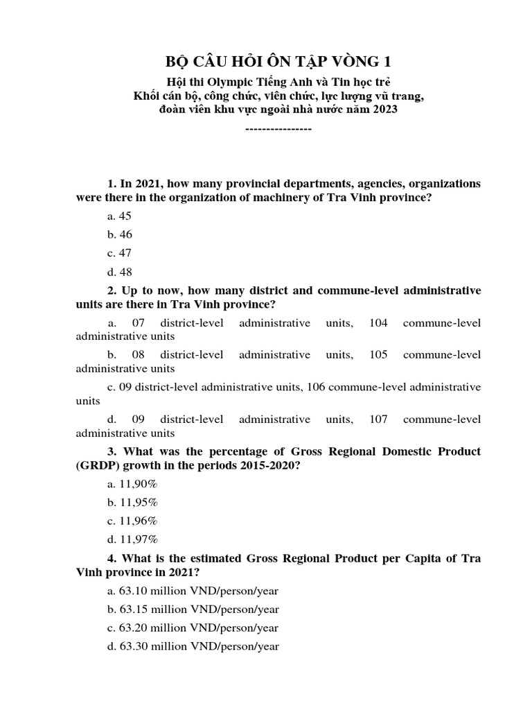 Bo de TA - Ontap | PDF | Southeast Asia | Vietnam