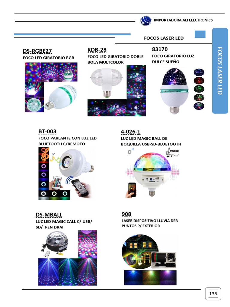 Focos y Luces LED para Eventos | PDF | Diodo emisor de luz | Modelo de ...