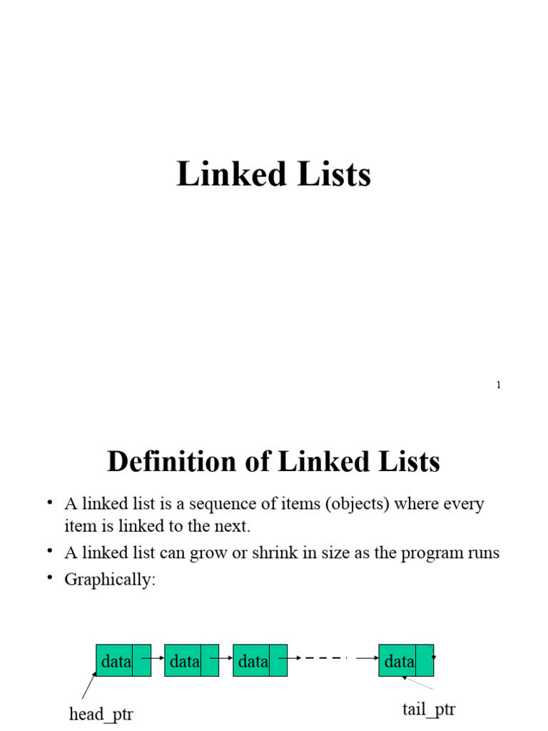 Linkedlists Pdf Pointer Computer Programming Variable Computer 9515
