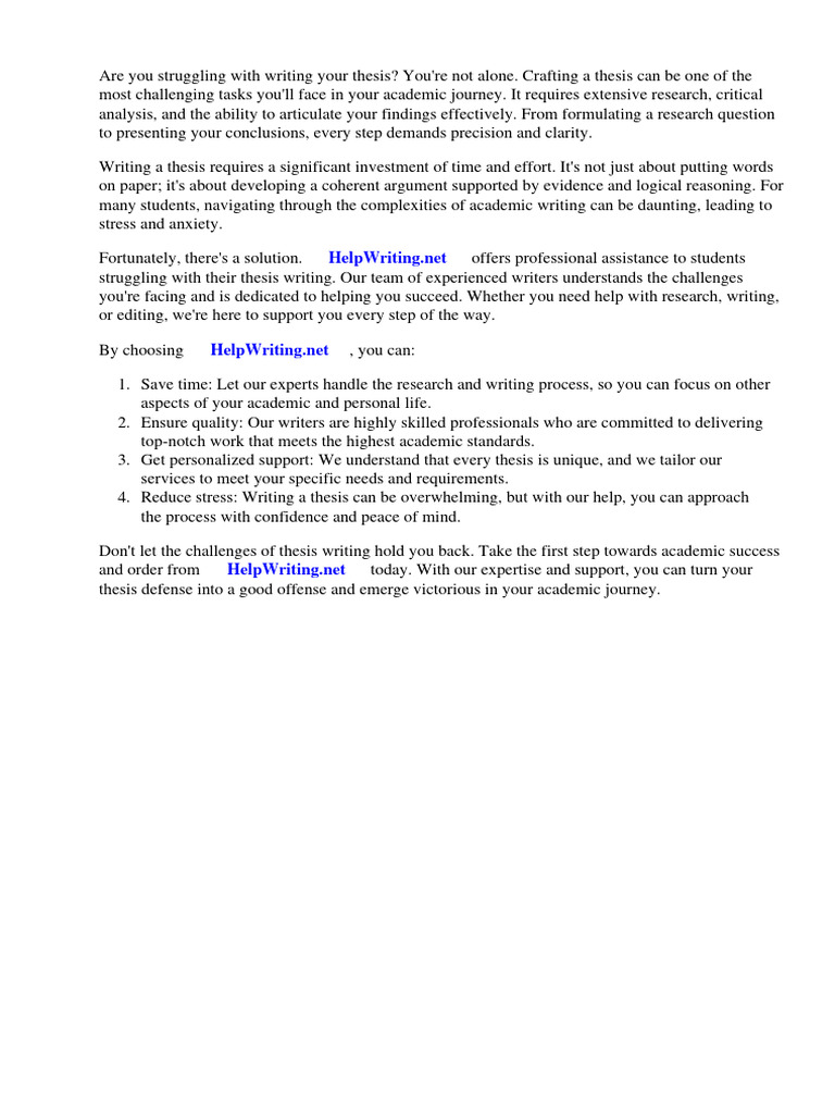 Thesis Defense Good Offense | PDF