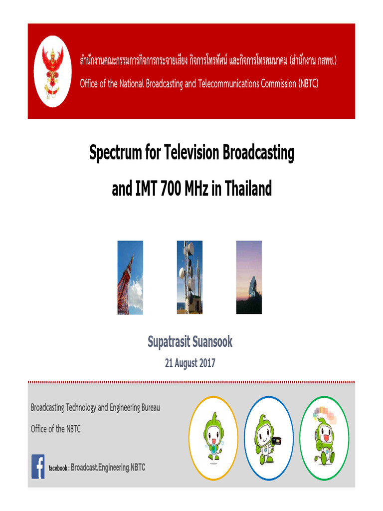 4 Spectrum For Broadcasting in 700 MHZ in Thailand | PDF