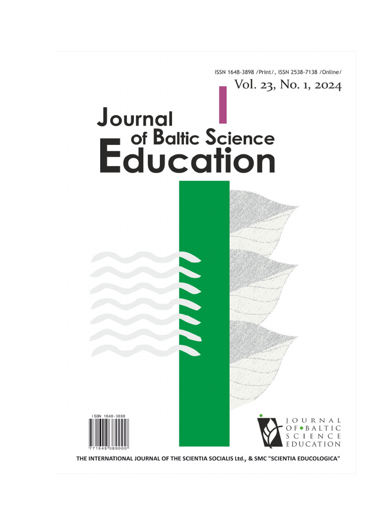 Journal of Baltic Science Education, Vol. 23, No. 1, 2024 | PDF ... Journal of Baltic Science Education, Vol. 23, No. 1, 2024 | PDF ...
