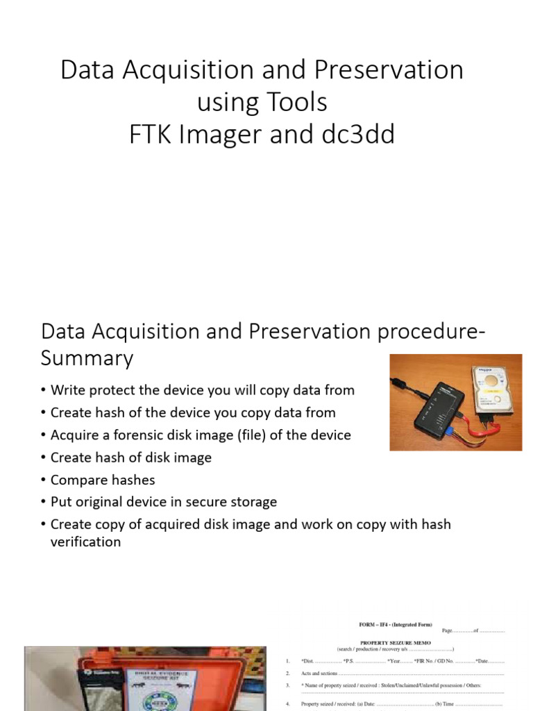 FTK dc3dd | PDF | Computer File | Random Access Memory