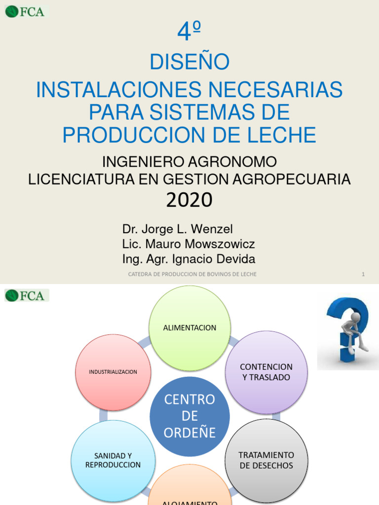 Curso 2020 T.iii Instalaciones 3a Centro de Ordeñe | PDF