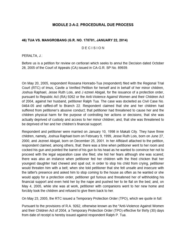 Module 2a - 2-5 | Download Free PDF | Restraining Order | Judgment (Law)