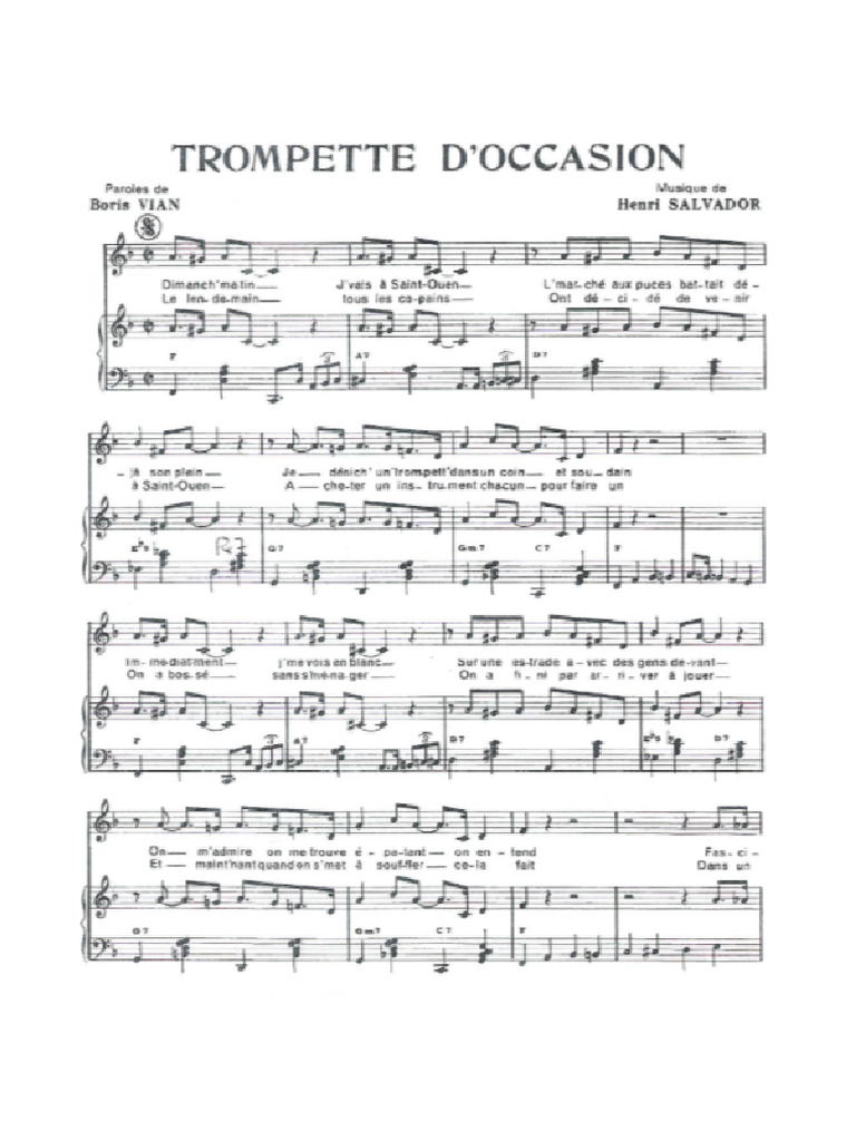 Trompette D'occasion | PDF
