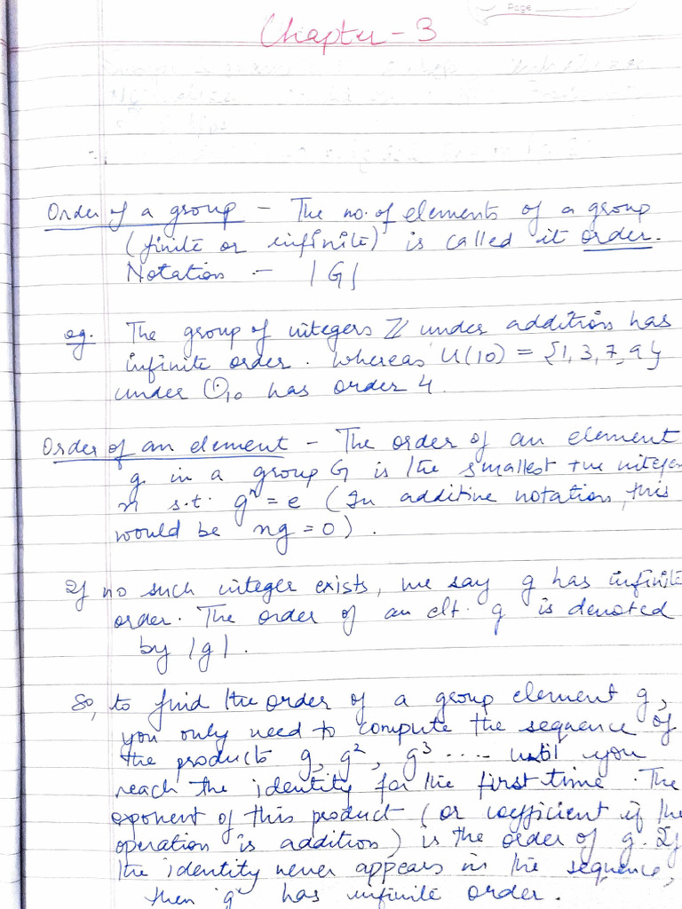 Group Theory Chapter - 3 (Theory) | PDF