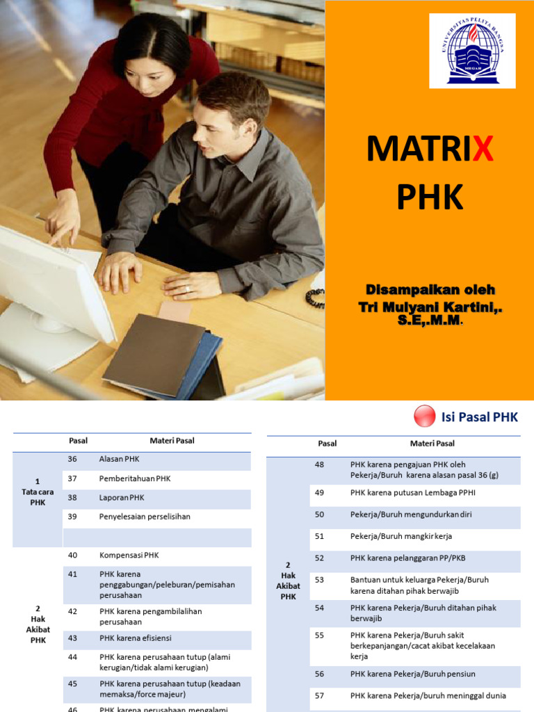14._XIV_Matrik_PHK_(PP_35_thn_2021_pasal_36_sd_59_PHK) | PDF