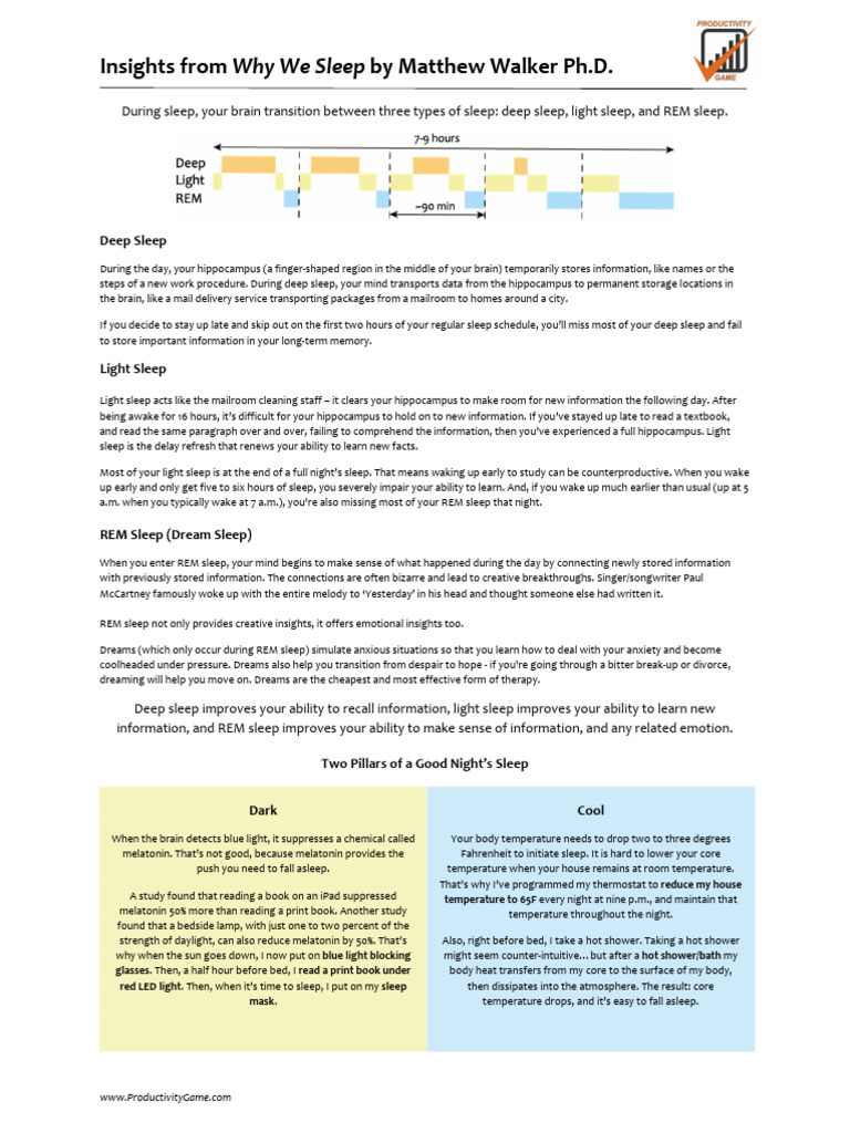 Toaz - Info Why We Sleep PR | PDF | Sleep | Rapid Eye Movement Sleep