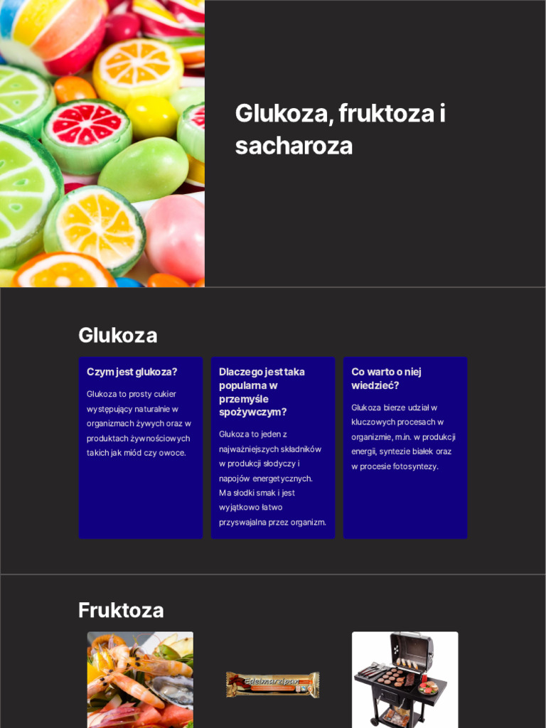 Glukoza Fruktoza I Sacharoza | PDF
