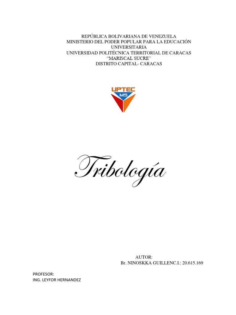 Objetivos de la Tribología | PDF | Lubricante | Fricción