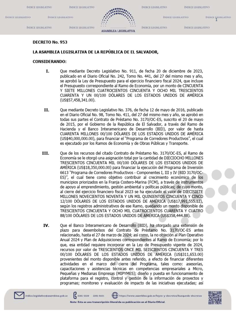 LEY DE PRESUPUESTO 2024 | PDF | Presupuesto | Banco Interamericano de ...