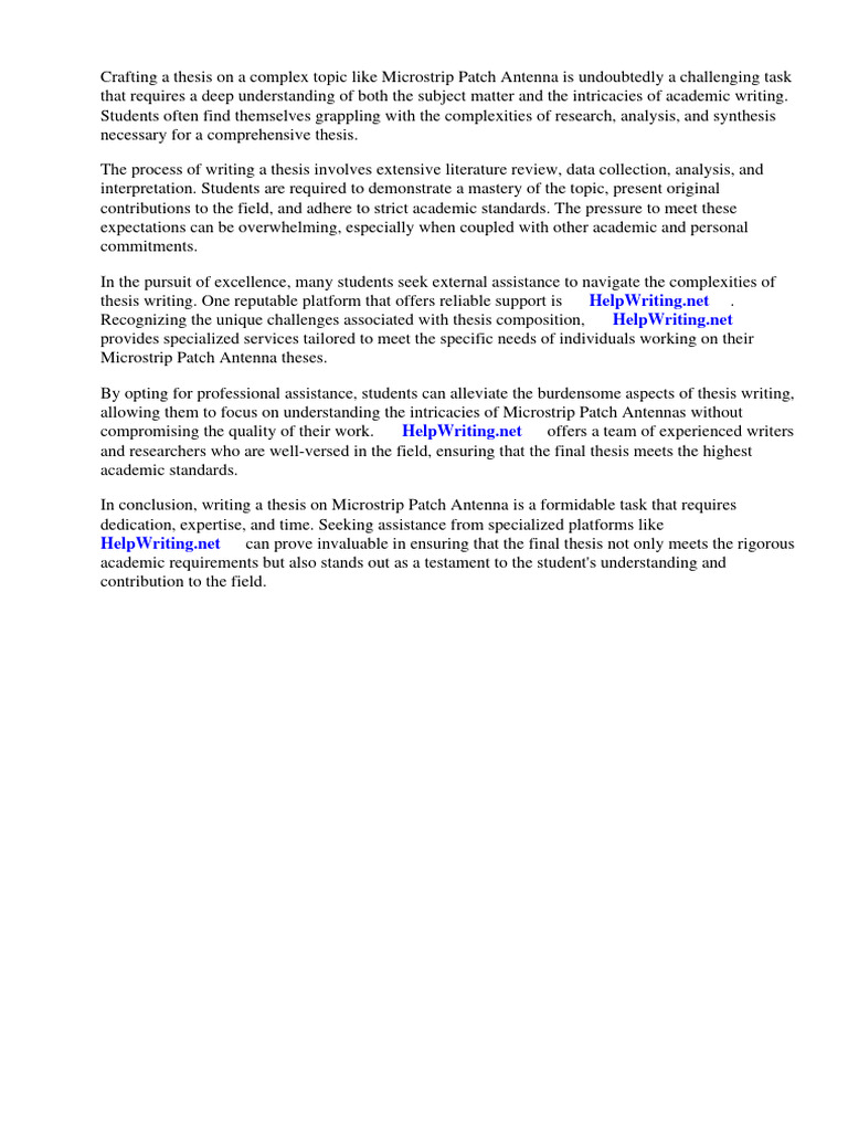 Thesis On Microstrip Patch Antenna Pdf Antenna Radio Transmission Line