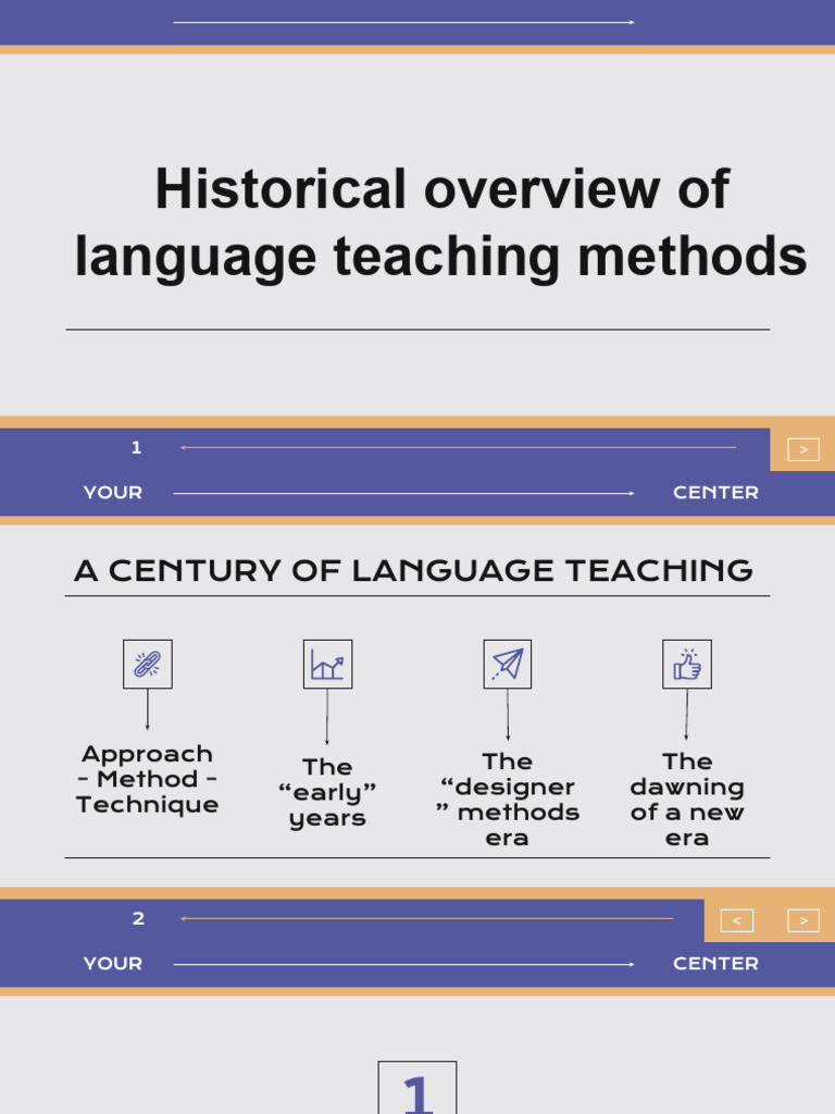 Week 2_Historical overview of language teaching methods | PDF ...