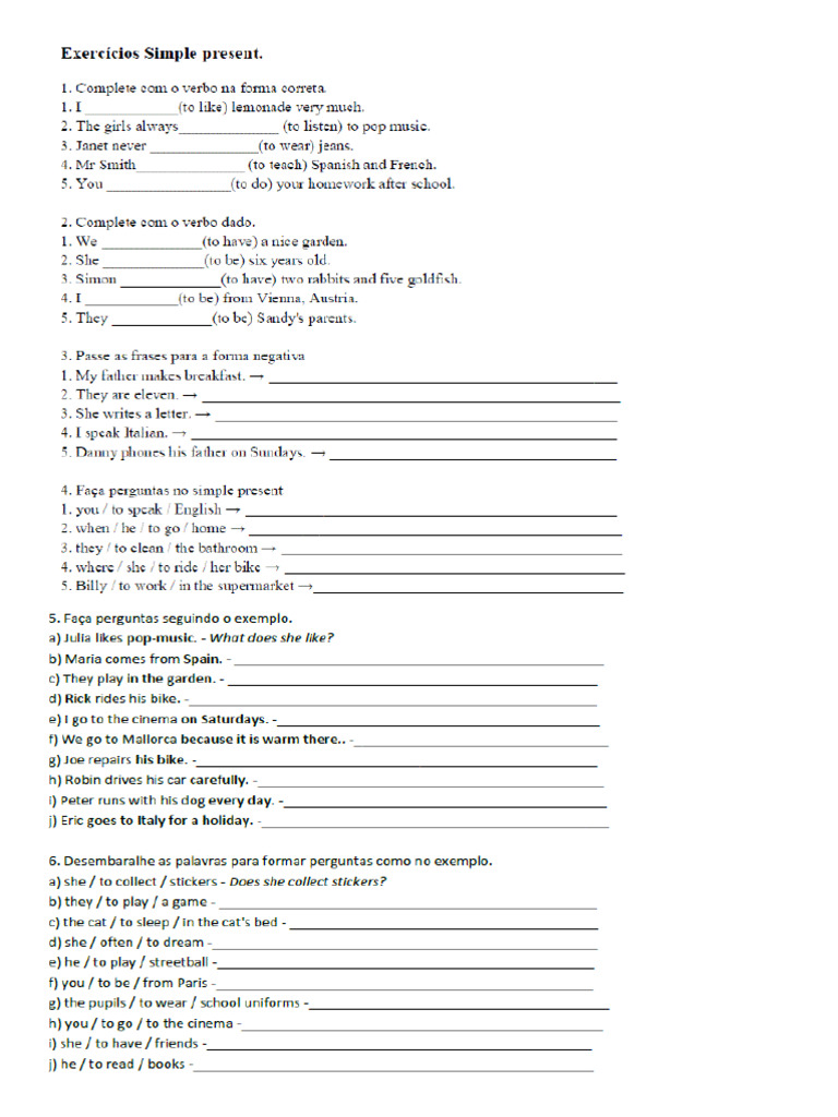 Simple Present Act PDF | PDF