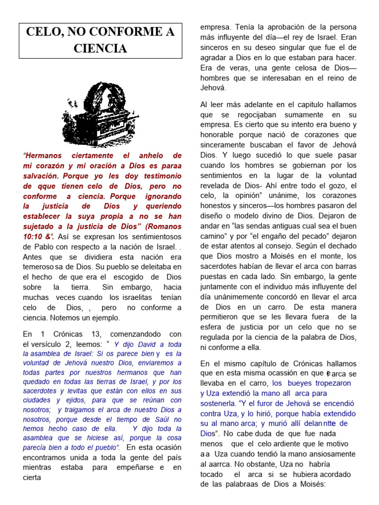 Celo-No-Conforme-A-Ciencia Ok | PDF | Fe | Salvación