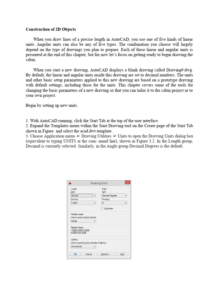 Construction Of 2d Objects Pdf Minute And Second Of Arc Angle