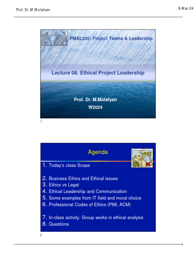 Lecture08 - M.Mutafyan | PDF | Leadership | Computing