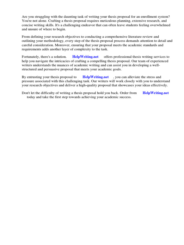 Thesis Proposal Enrollment System | PDF | World Wide Web | Internet & Web