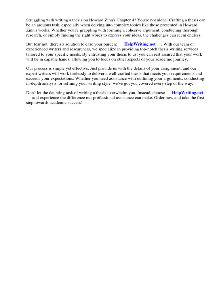 Howard Zinn Chapter 4 Thesis | PDF | Slavery | The United States Howard Zinn Chapter 4 Thesis | PDF | Slavery | The United States