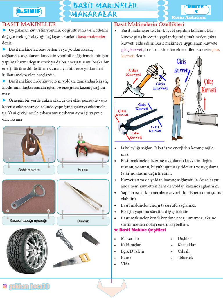 basit makine- makaralar | PDF