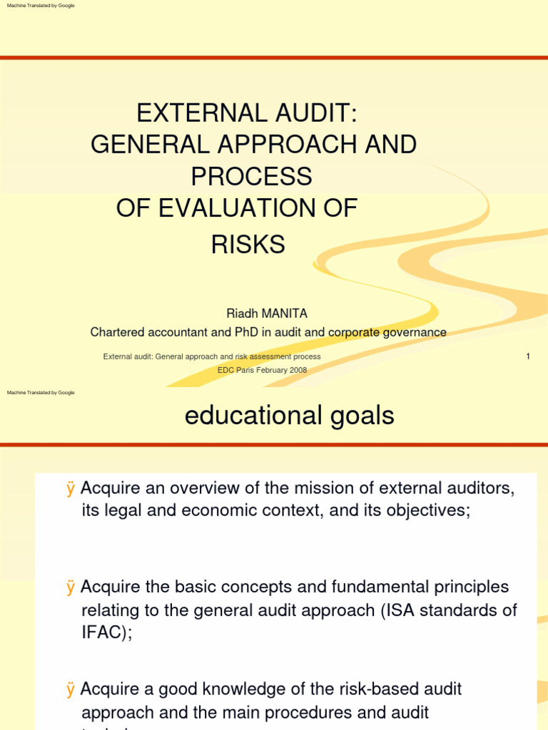 Cours Audit anglais | PDF | Audit | Financial Audit Cours Audit anglais | PDF | Audit | Financial Audit