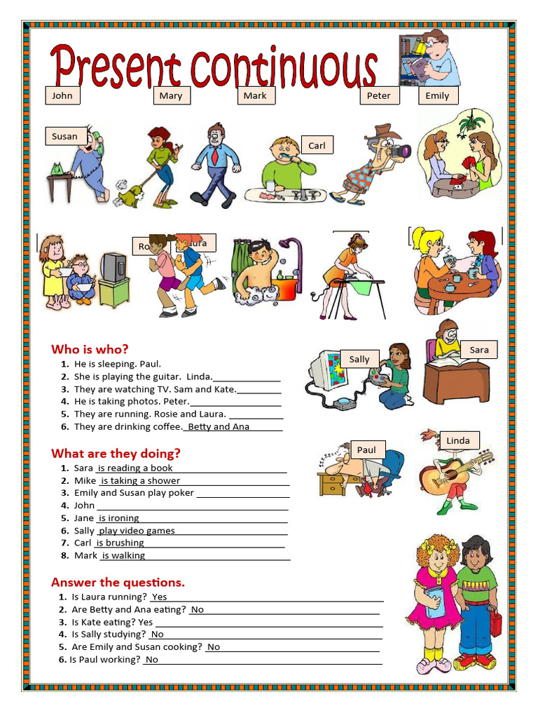 Present Continous | PDF