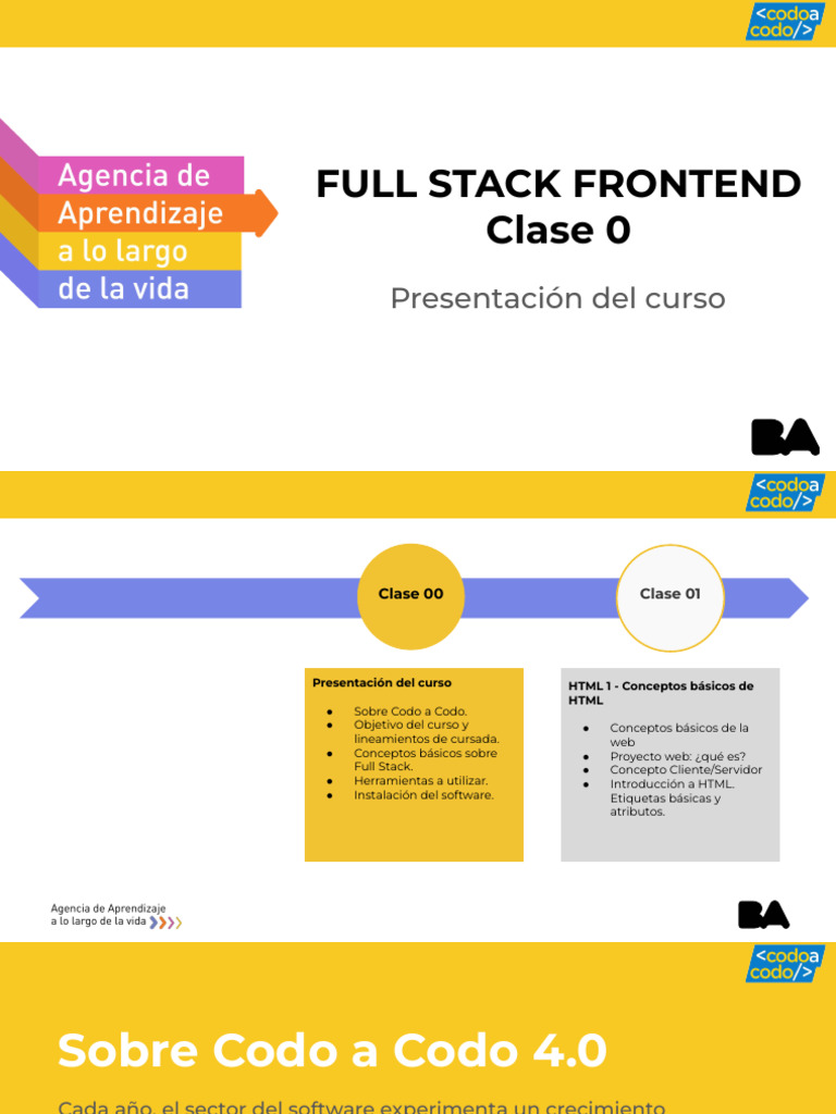 Clase 0. Presentación Del Curso Full Stack Python | PDF | HTML | Red mundial
