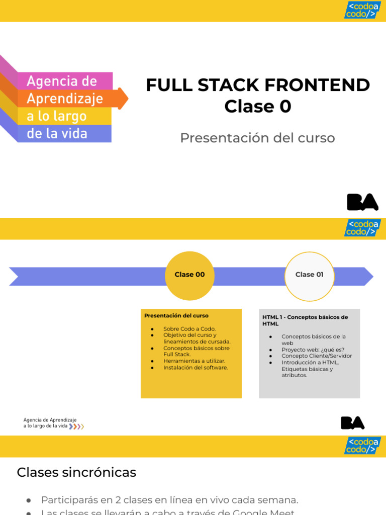 Clase 0 Bis. Presentación Del Curso Full Stack Python | PDF | Computadoras