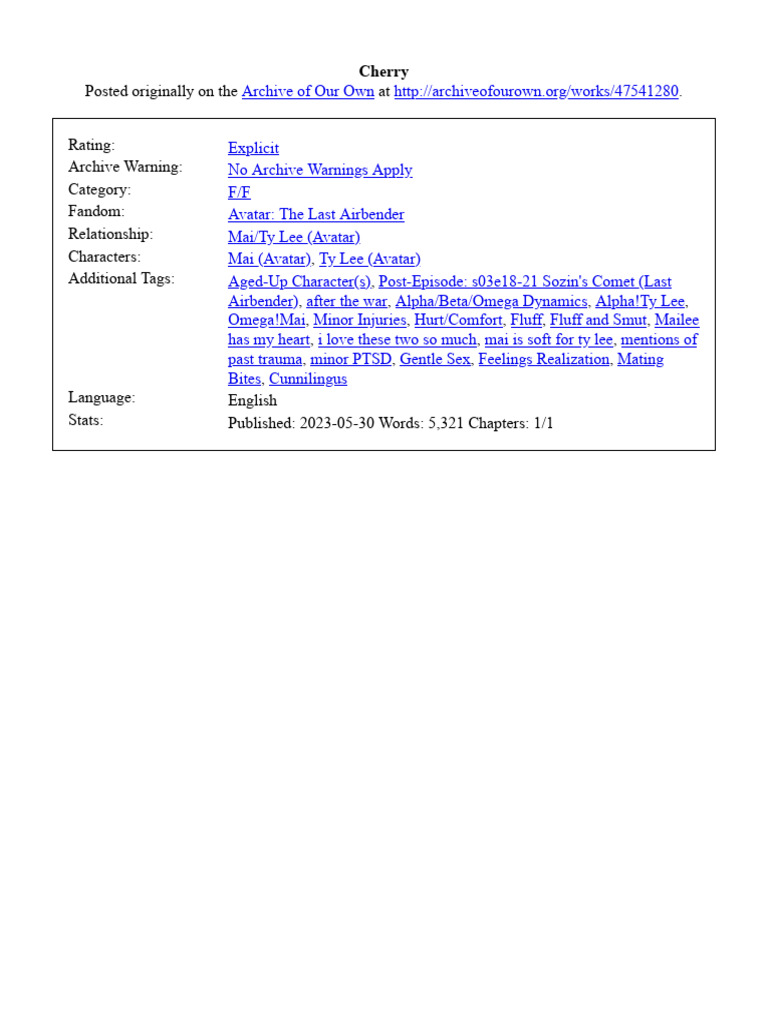 Cherry | PDF | Poetry