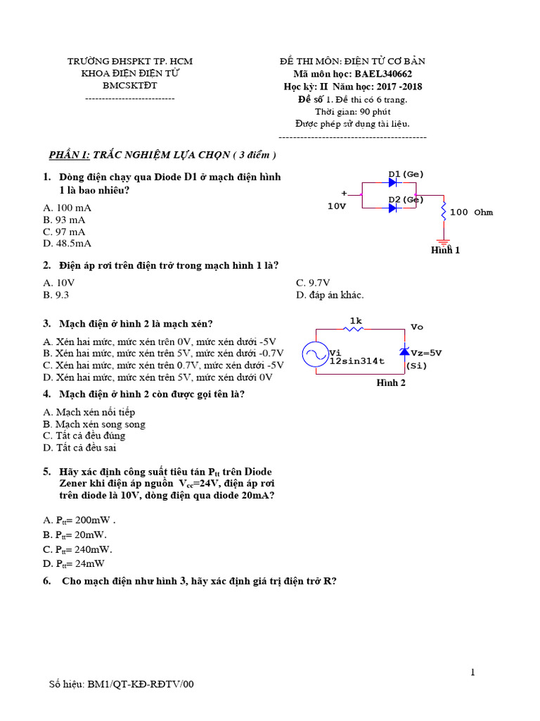 Đề thi HKII, 17-18-BAEL340662 | PDF