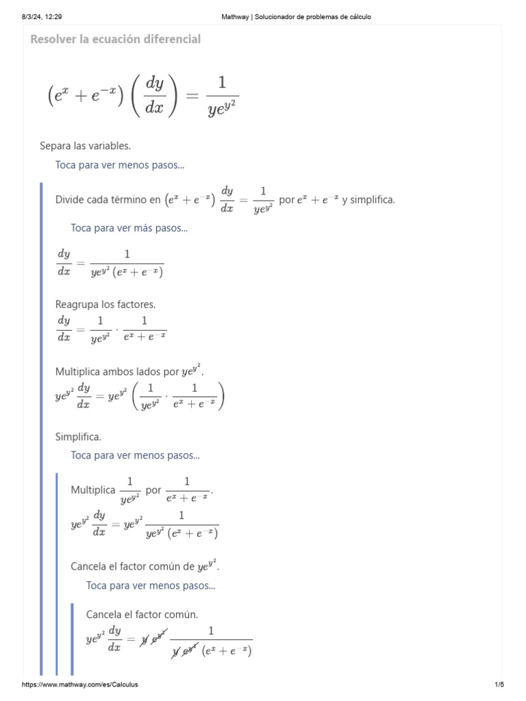Mathway - Solucionador de Problemas de Cálculo | PDF | Integral | Logaritmo