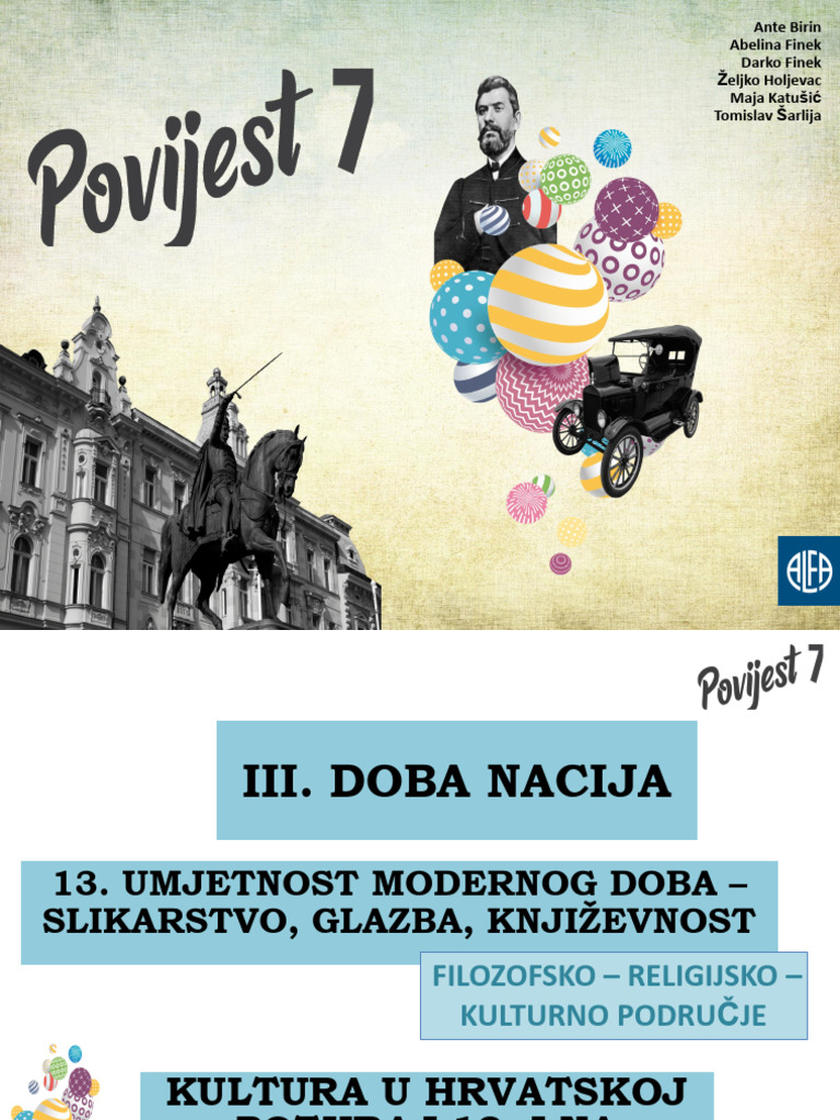 Kultura U Hrvatskoj Potkraj 19. I Na Poƒetku 20.St. | PDF