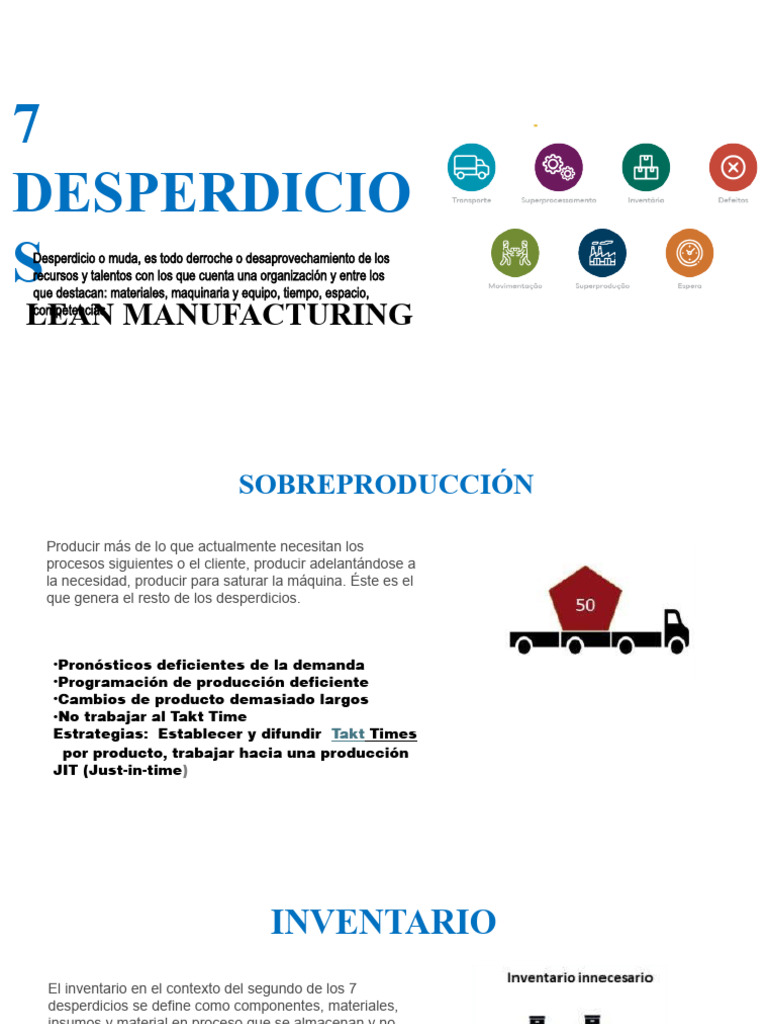 7 Desperdicios En Lean Manufacturing Pdf Lean Manufacturing