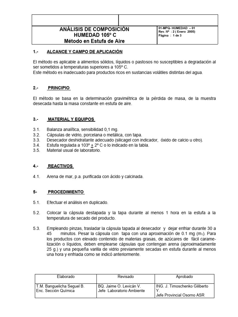 01 - MPQ - Humedad | PDF