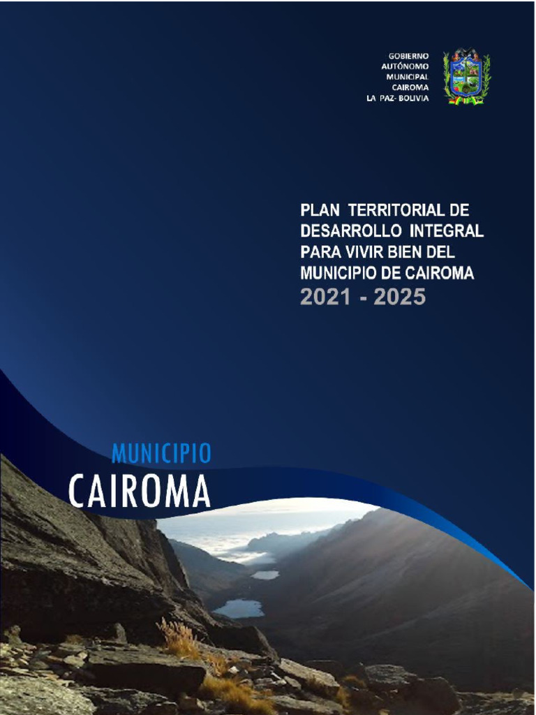 PTDI Cairoma 2021-2025 - Aprob - MPD | PDF