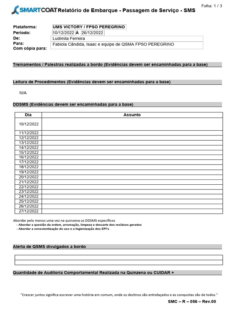 Modelo de Passagem de Serviço | PDF