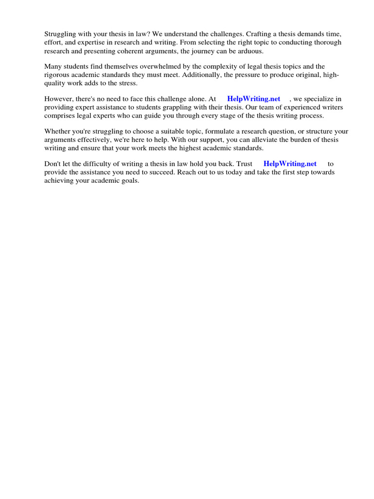 Sample Thesis Topics Law | PDF | Thesis | Crimes