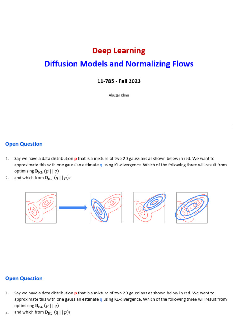 Khan - Diffusion Models and Normalizing Flows | PDF | Determinant | Applied Mathematics