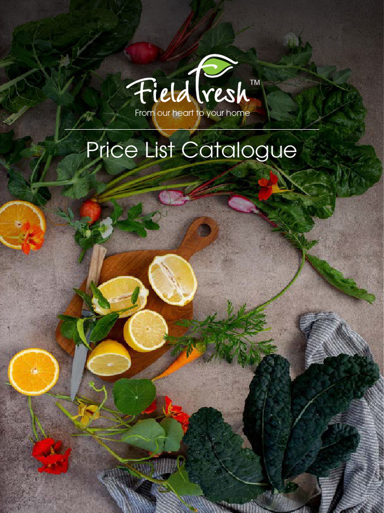 Field Fresh Vegetable Price List | PDF