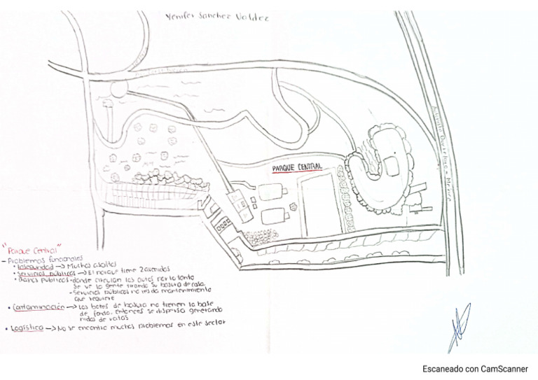 Mapa Del Parque Central | PDF