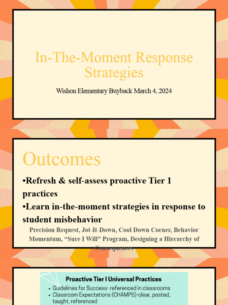 Responding To Misbehavior | PDF