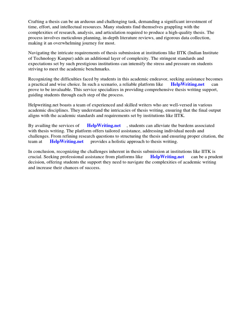 Thesis Submission Iitk | PDF | Thesis | Typefaces