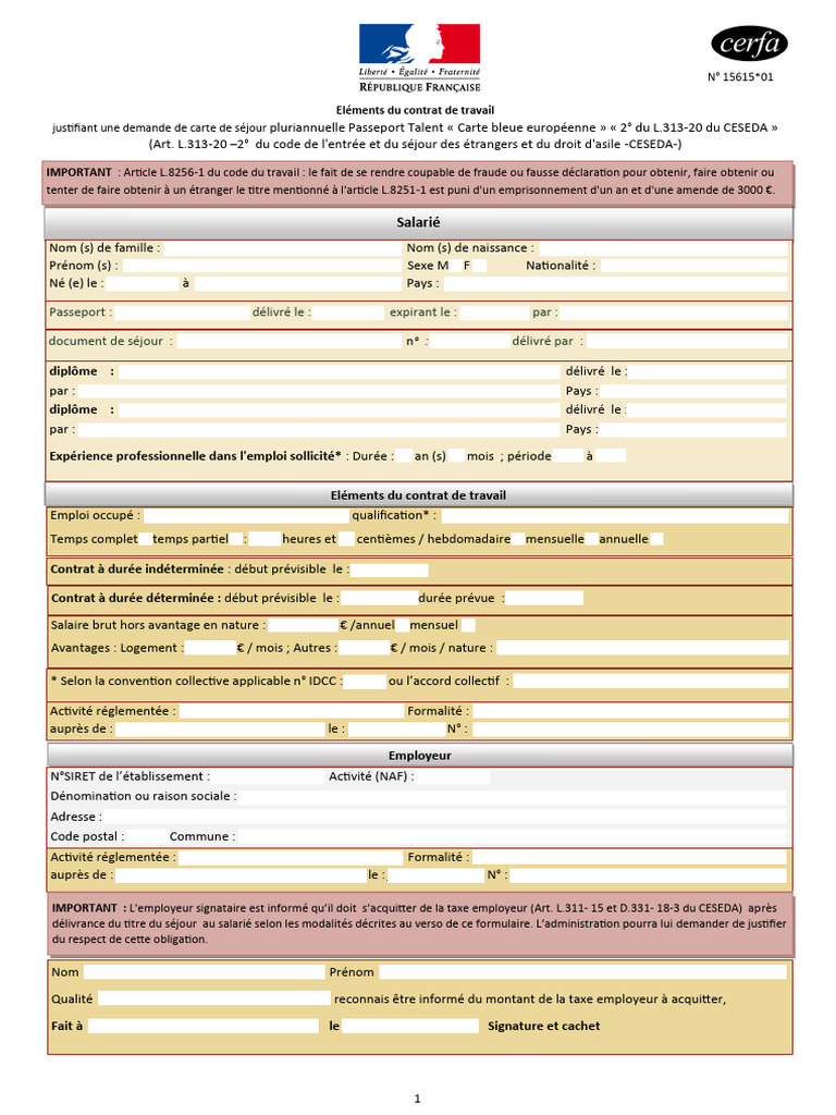 Cerfa 15615-01 | PDF