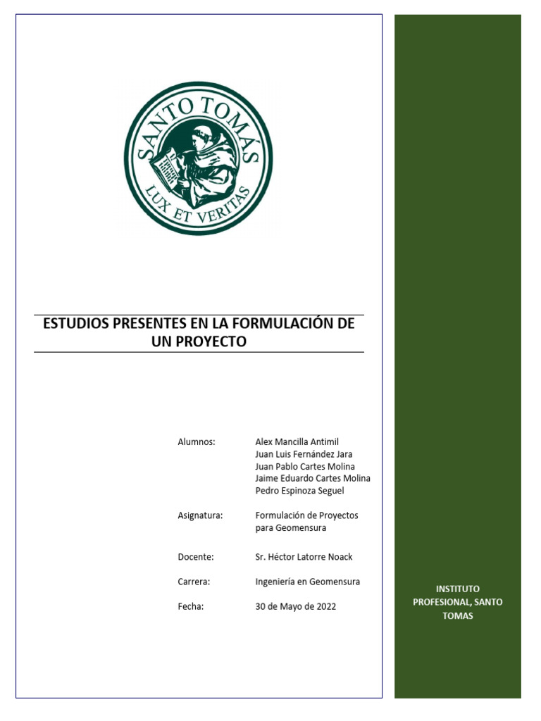 Informe 2 Proyectos - Alex Mancilla, Juan Fernandez, Jaime Cartes ...