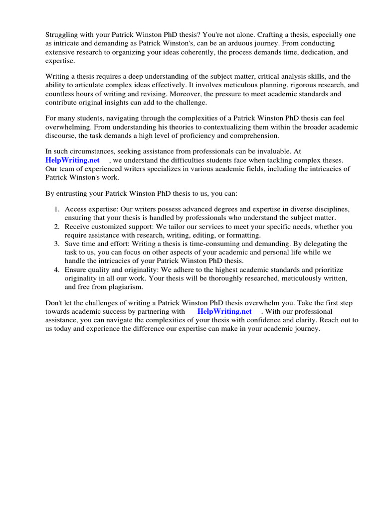 Navigating Patrick Winston's PhD Thesis | PDF | Artificial Intelligence ...