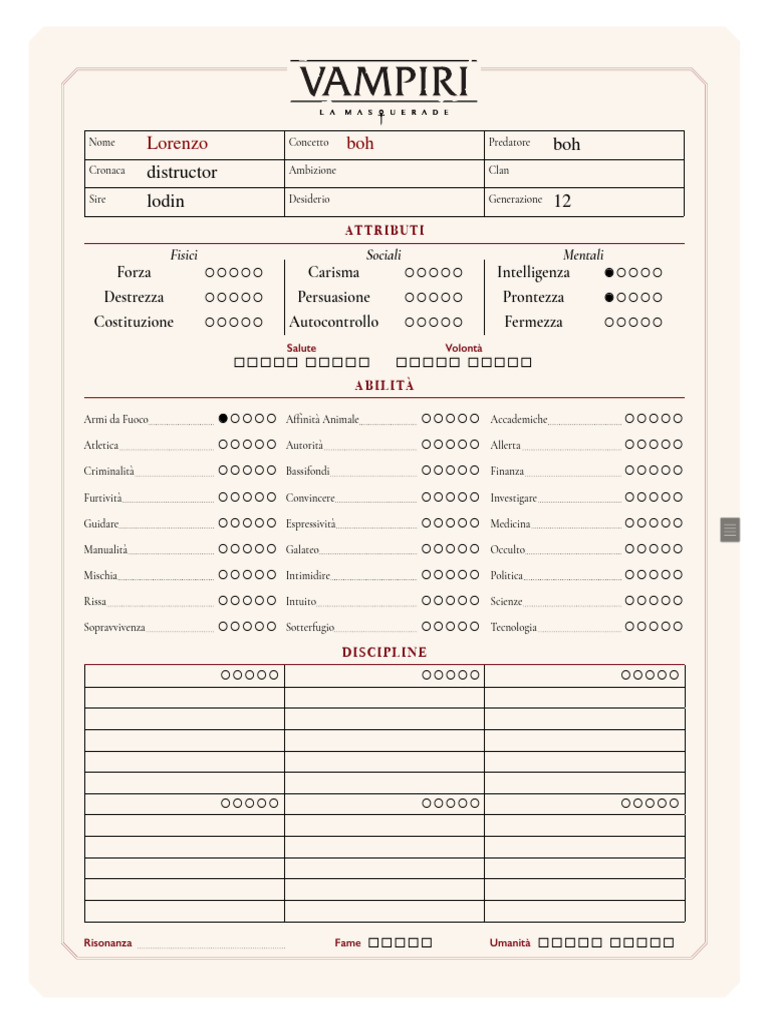 VTM Sheet PG 3 | PDF